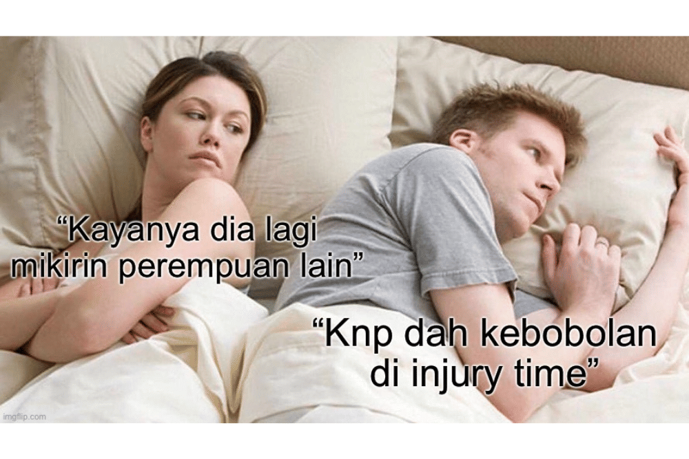 10 meme relationship pecinta sepak bola, bikin ngakak!