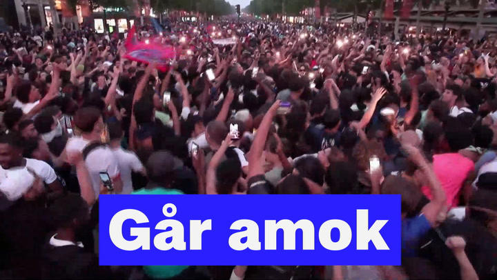 Se videoen: Vilde scener i Paris