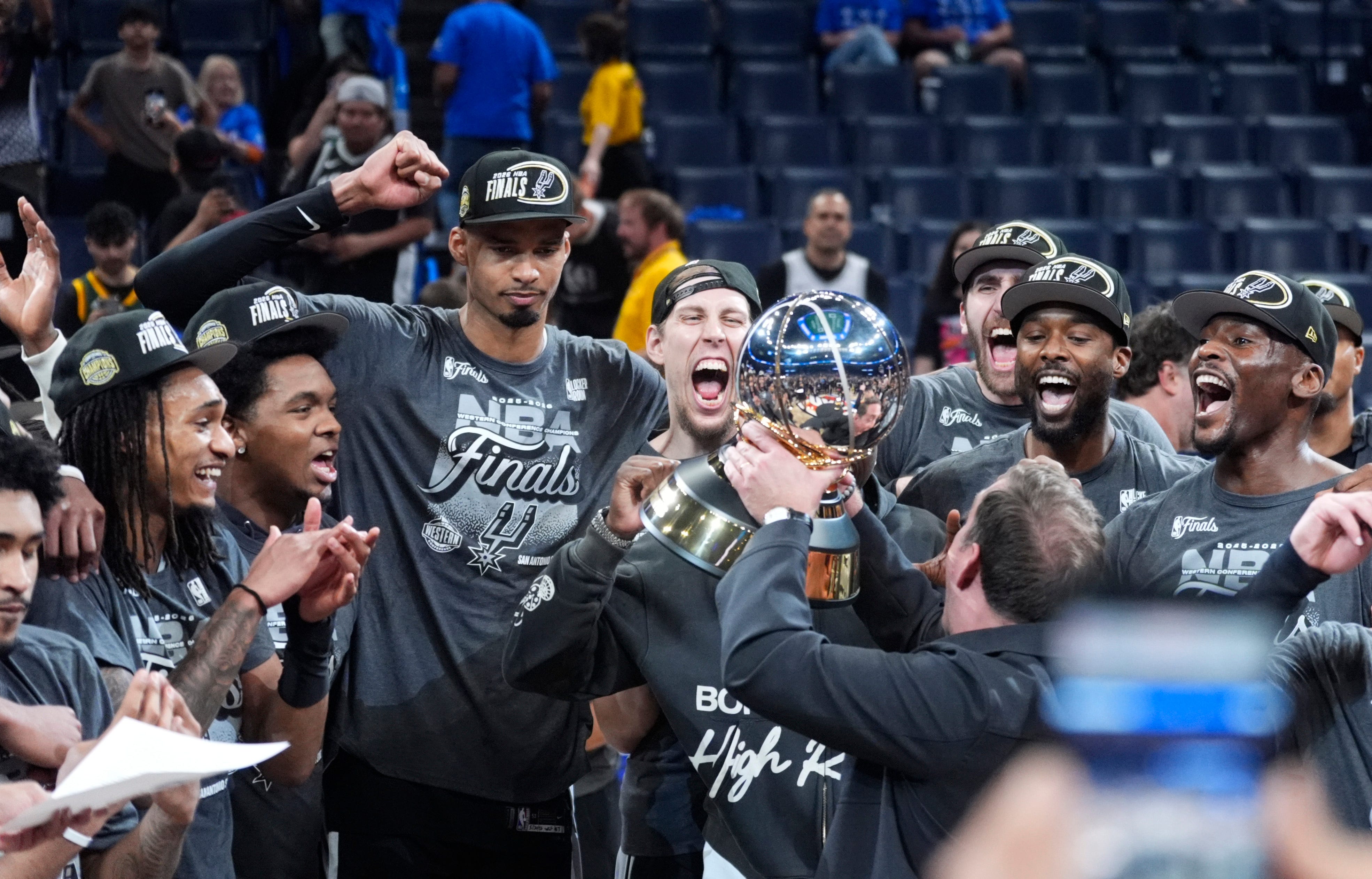 Spurs fan shop, NBA Store release 2026 Finals shirts after Game 7 win