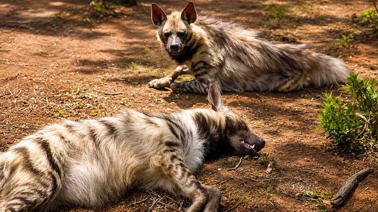 Meet the shy hyenas with a strange defense