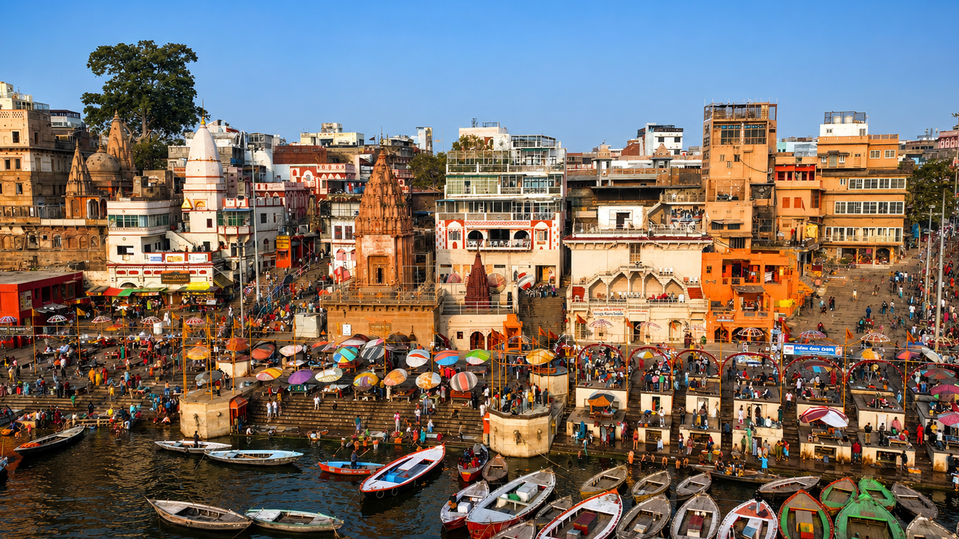 Een stad gebouwd rond de Ganges