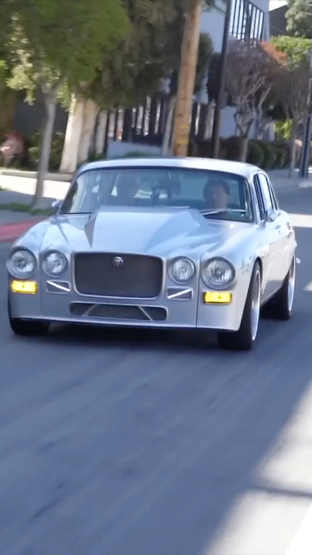 Classic Jaguar powered by a V8 big block