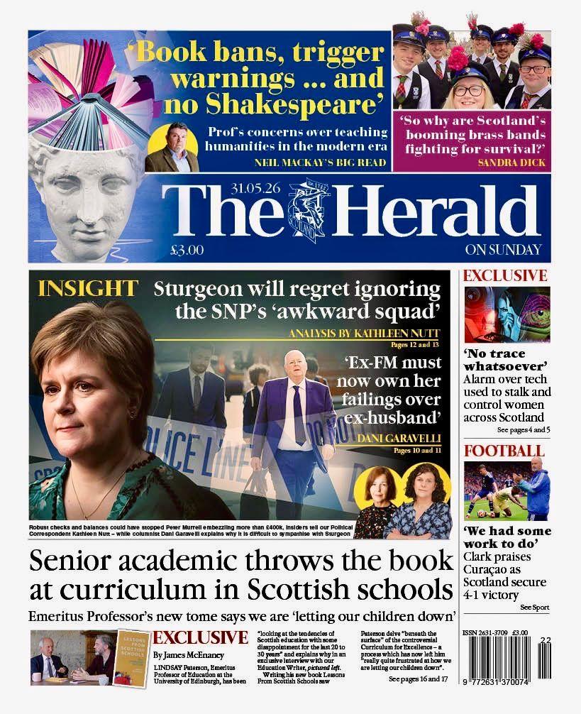 Scotland's papers: SNP donors' court threat and Sturgeon's England move