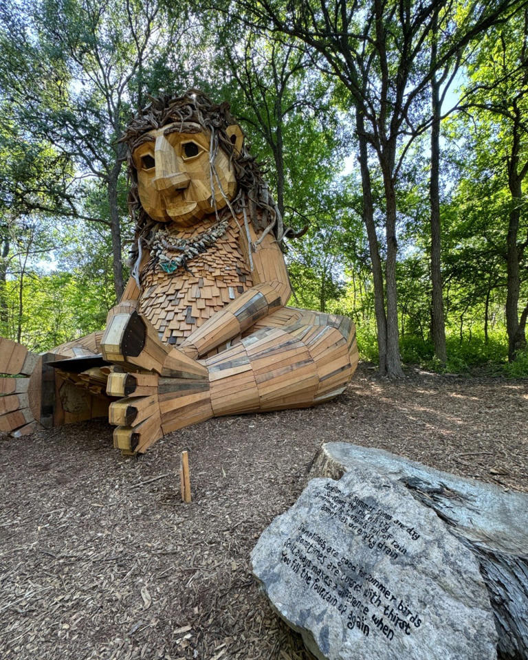 Iconic Texas giant troll burns down in mysterious fire as heartbroken ...