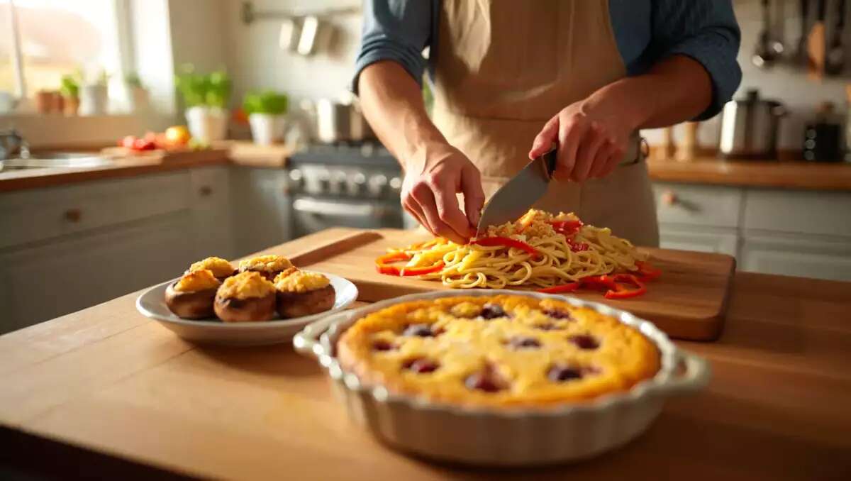 Menu végétarien, 31 mai : un délice de champignons, pâtes et clafoutis ...