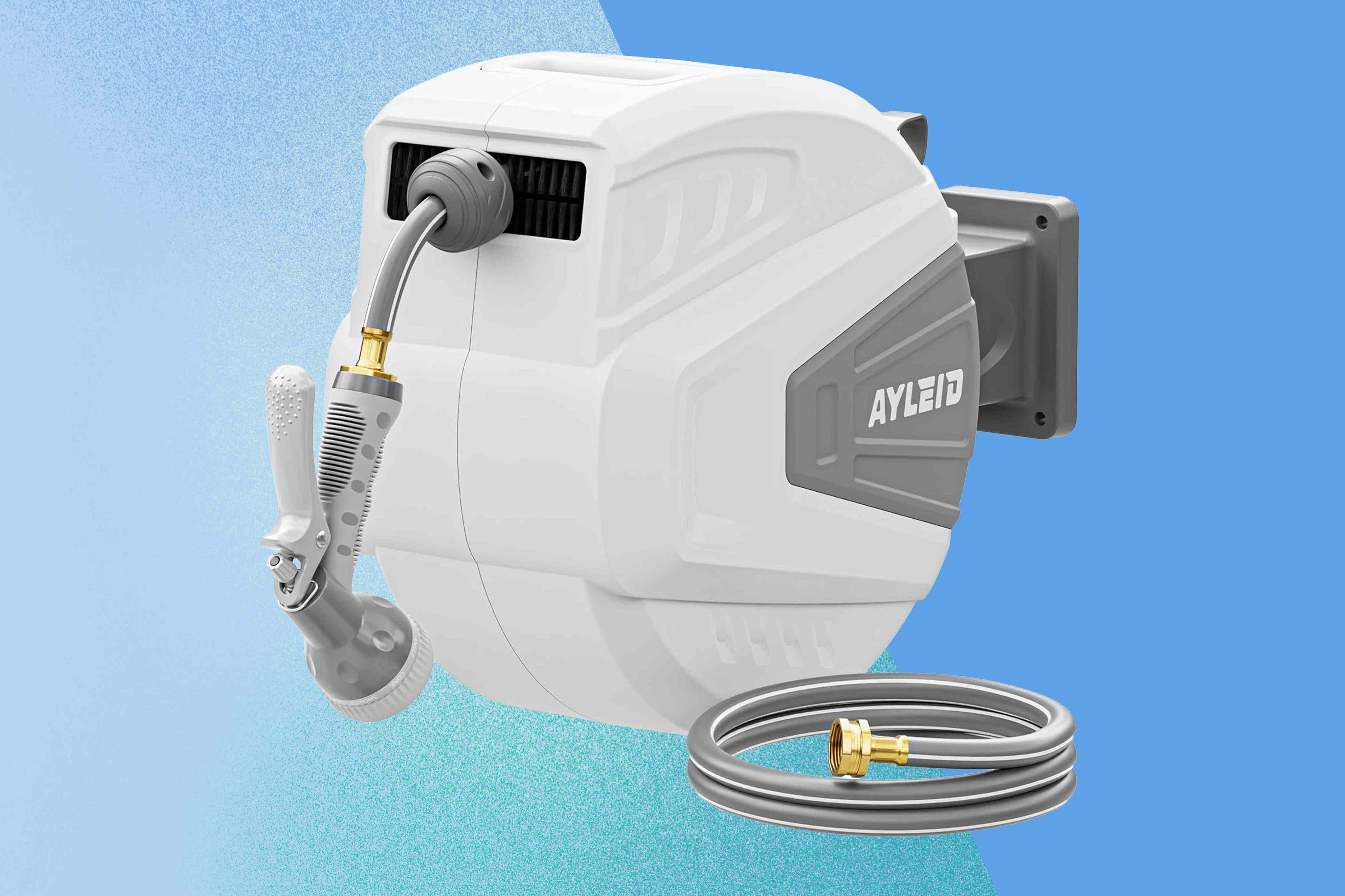 A garden hose that puts itself away exists, and your backyard chores ...