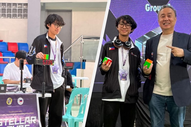 Filipino teen breaks world record in speed cubing