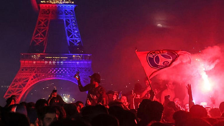 French police detain hundreds in Paris after violent celebrations of ...