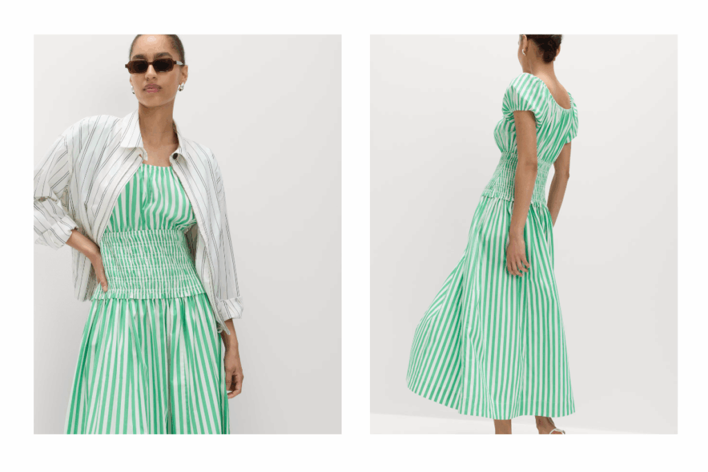 The most stylish colour of the summer: M&S midi waisted dress flatters ...