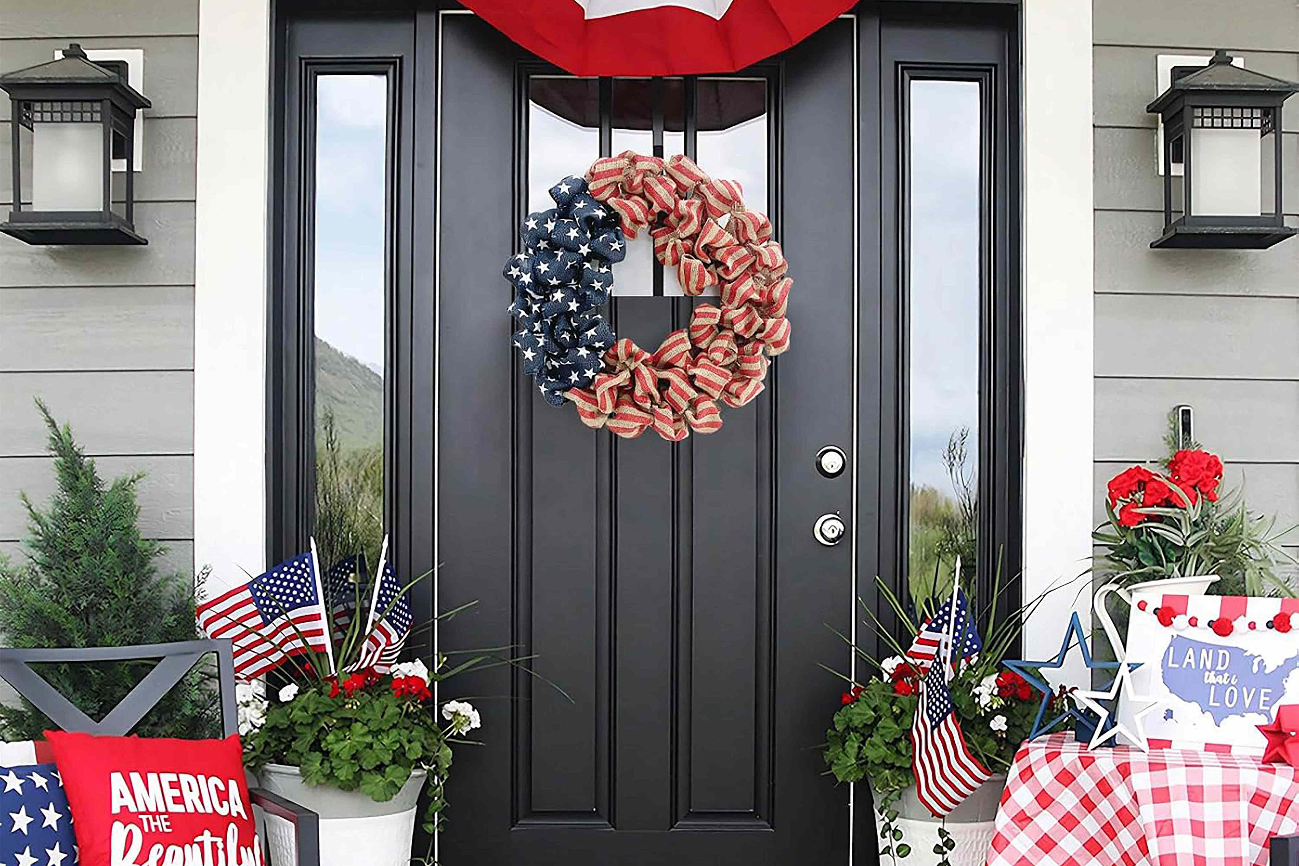 Red, white, and blue porch decor that works all summer, not just on a ...
