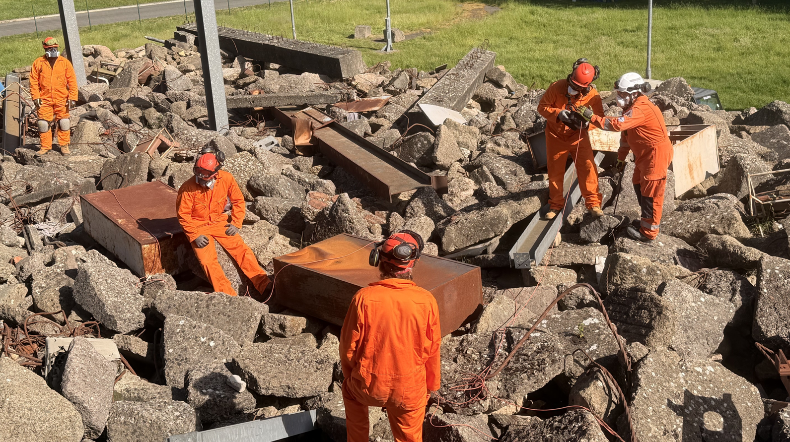 Volunteers rehearse life-saving disaster response
