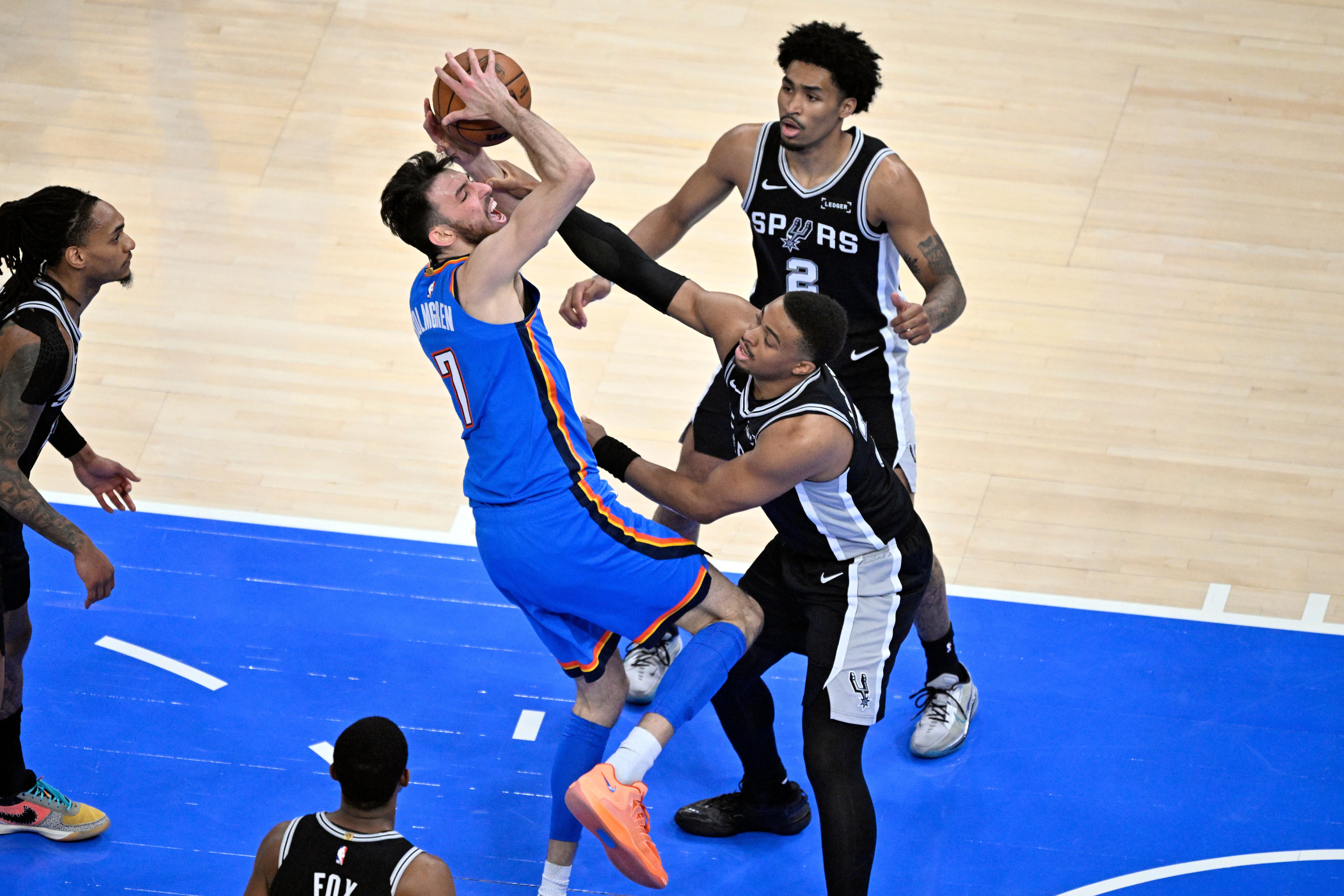 Chet Holmgren nowhere to be found in Thunder's Game 7 loss to Spurs