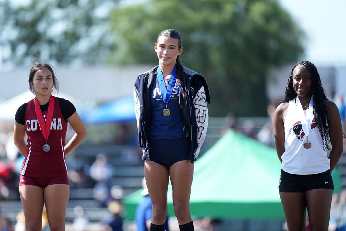 AB Hernandez wins California state track medal as 'Save Girls Sports ...