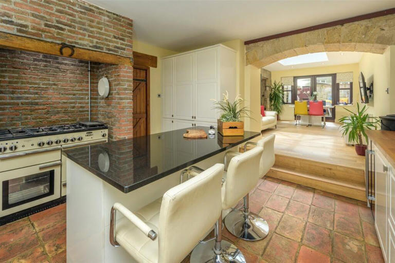 Characterful North Northumberland barn home for sale in rural hamlet