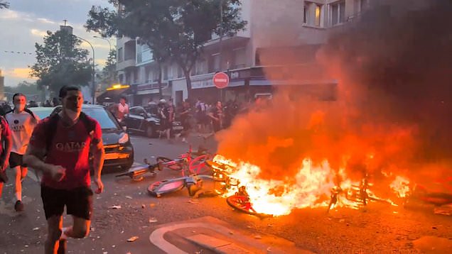 Hundreds arrested during celebratory riot in Paris after Champions ...