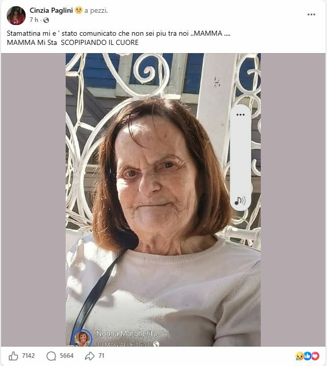 «È morta nonna Margherita», ma la figlia smentisce: «Mamma è viva»