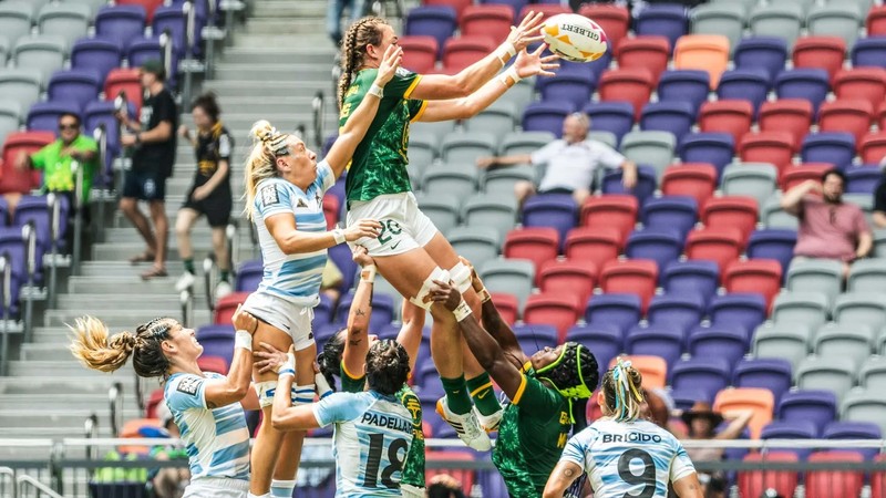 Brave Springbok Women’s Sevens keep core status hopes alive in Valladolid