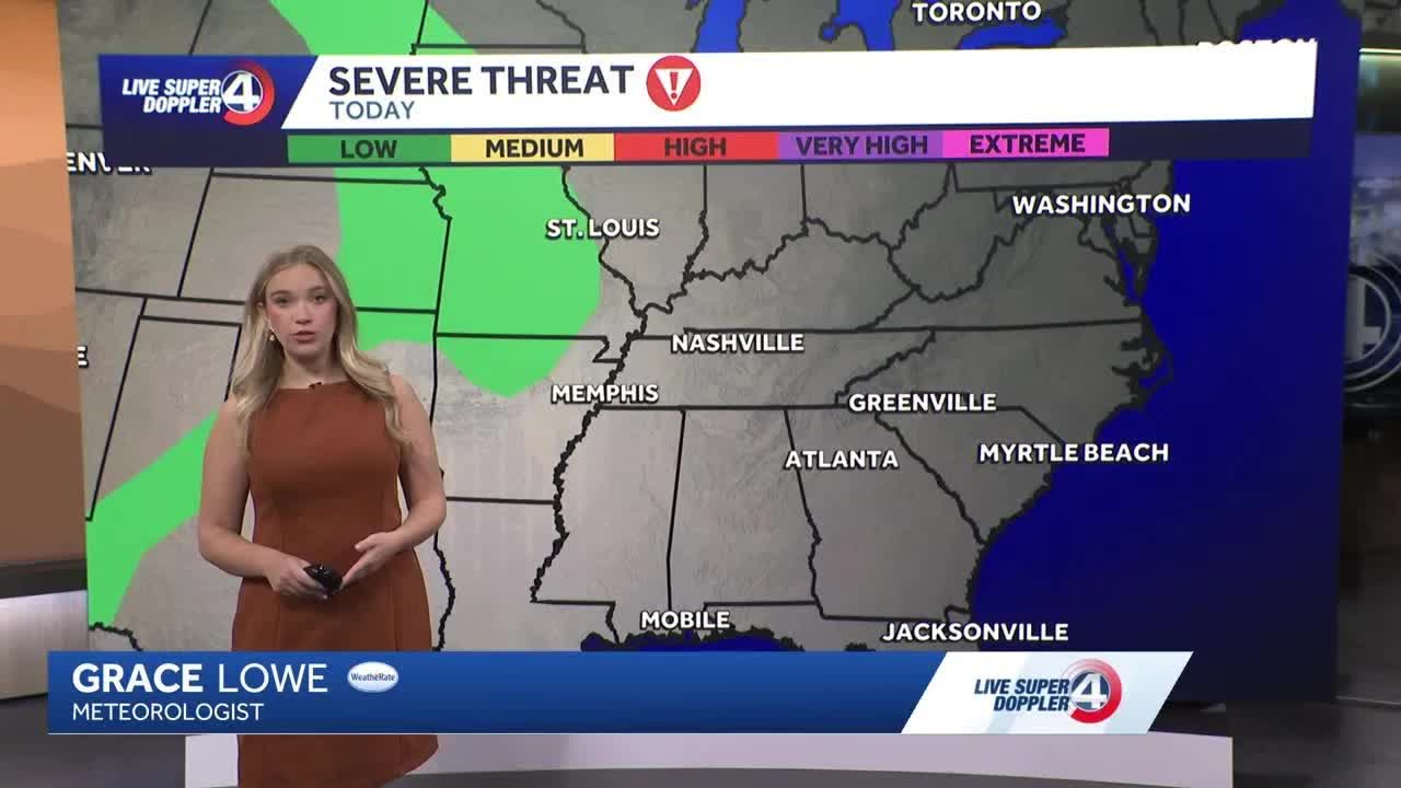 Storms ahead and impact day tomorrow