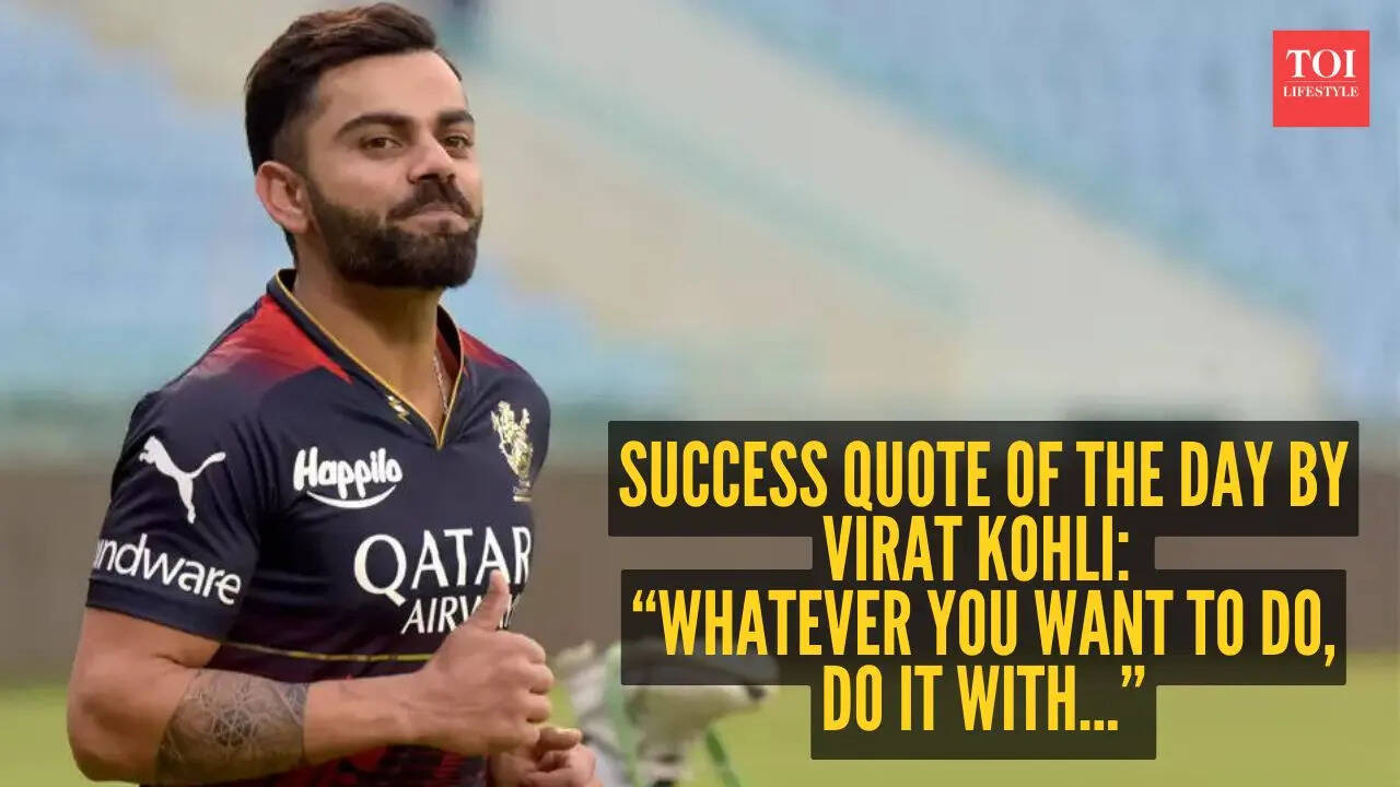 Success quote of the day by Virat Kohli: "Whatever you want to do, do ...
