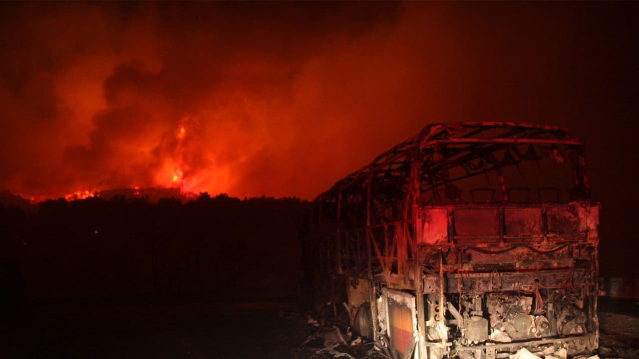 Turkiye: 8 dead, 33 injured as tourist bus catches fire after crash