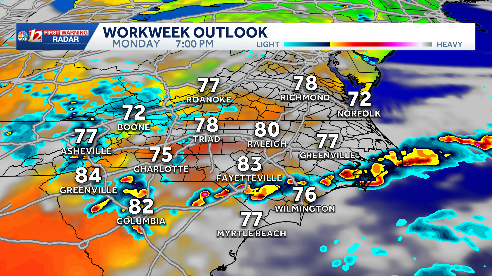 North Carolina gets a long break from stifling humidity | Limited rain ...