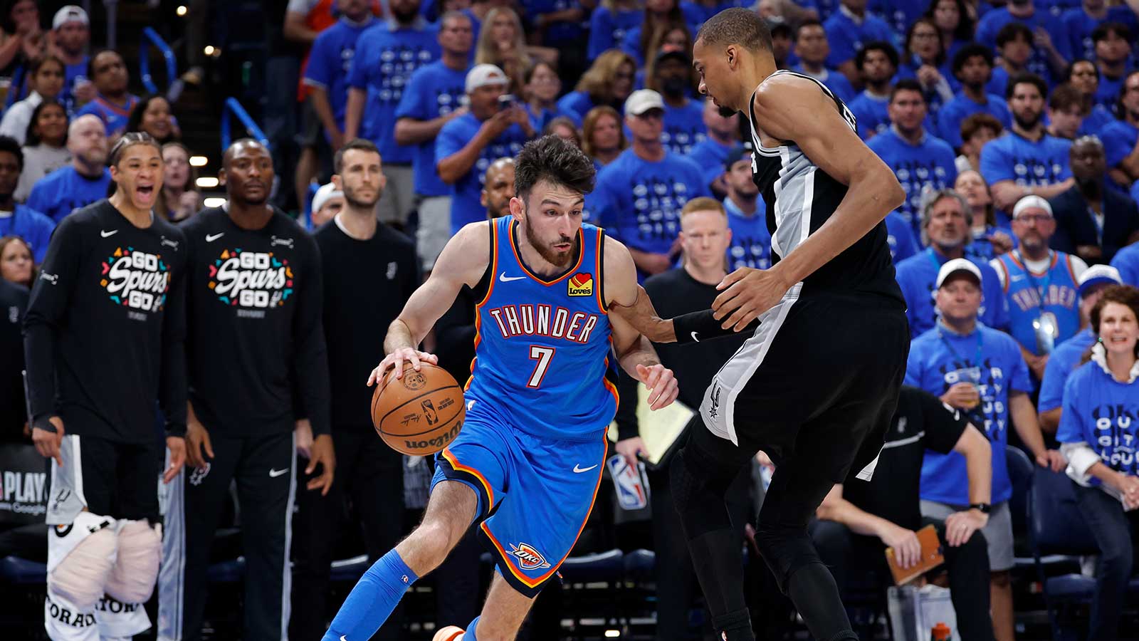 Kendrick Perkins accuses 'punked' Thunder Chet Holmgren of playing ...