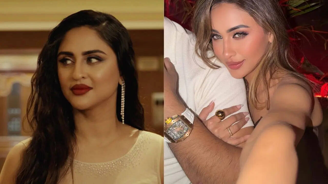 Krystle D’Souza holds mystery man’s hand amid dating rumours with Desi ...