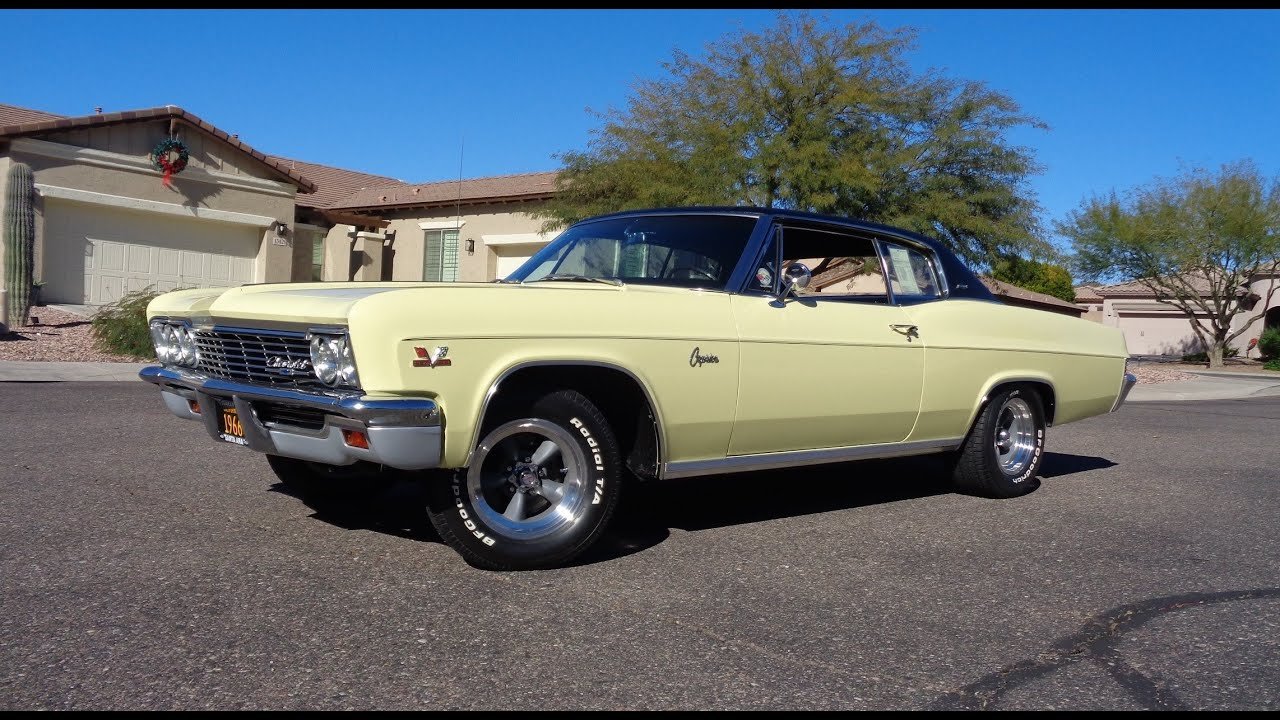 Lovely lemonwood yellow 1966 Chevy Caprice 427