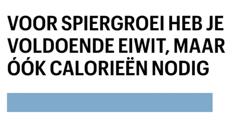 De totale hoeveelheid eiwit per dag is belangrijker dan het moment ...