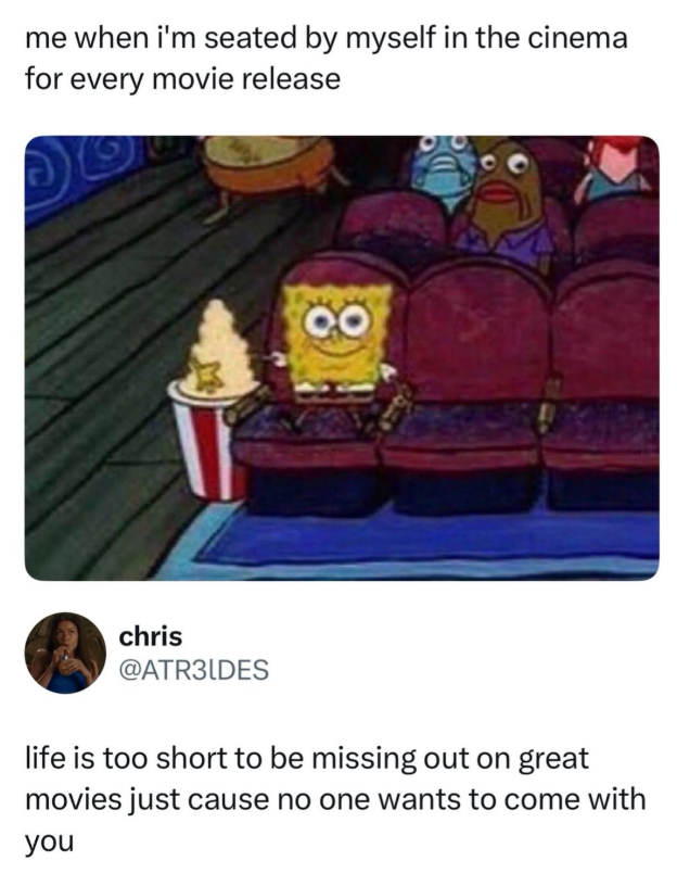A cinematic collection of 21 movie theater memes for cinephiles who ...