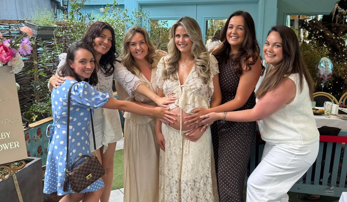 Dominique Nugent celebrates at day she's long 'dreamed of' in boho style