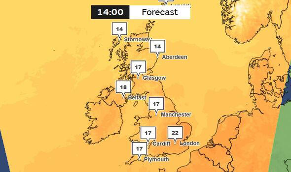 Met Office maps show 42 counties facing rain downpour on Monday - full list
