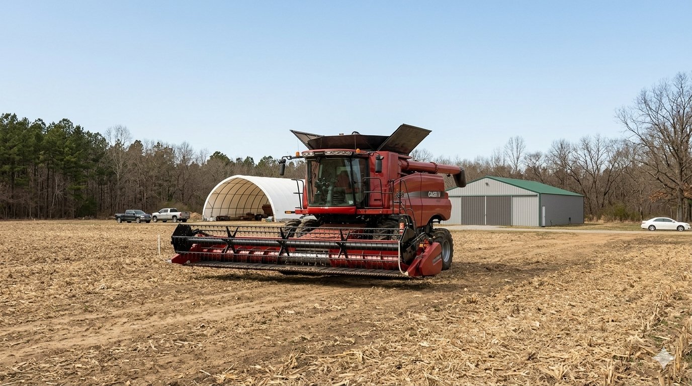 How our rescued combine faced the blaze