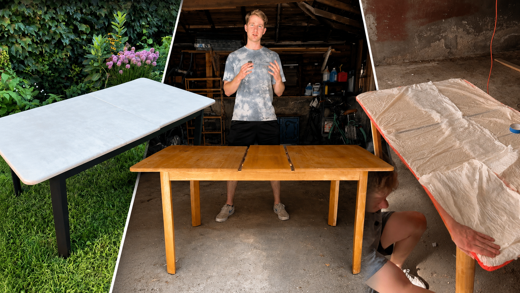 $50 thrift table flip race against sunset