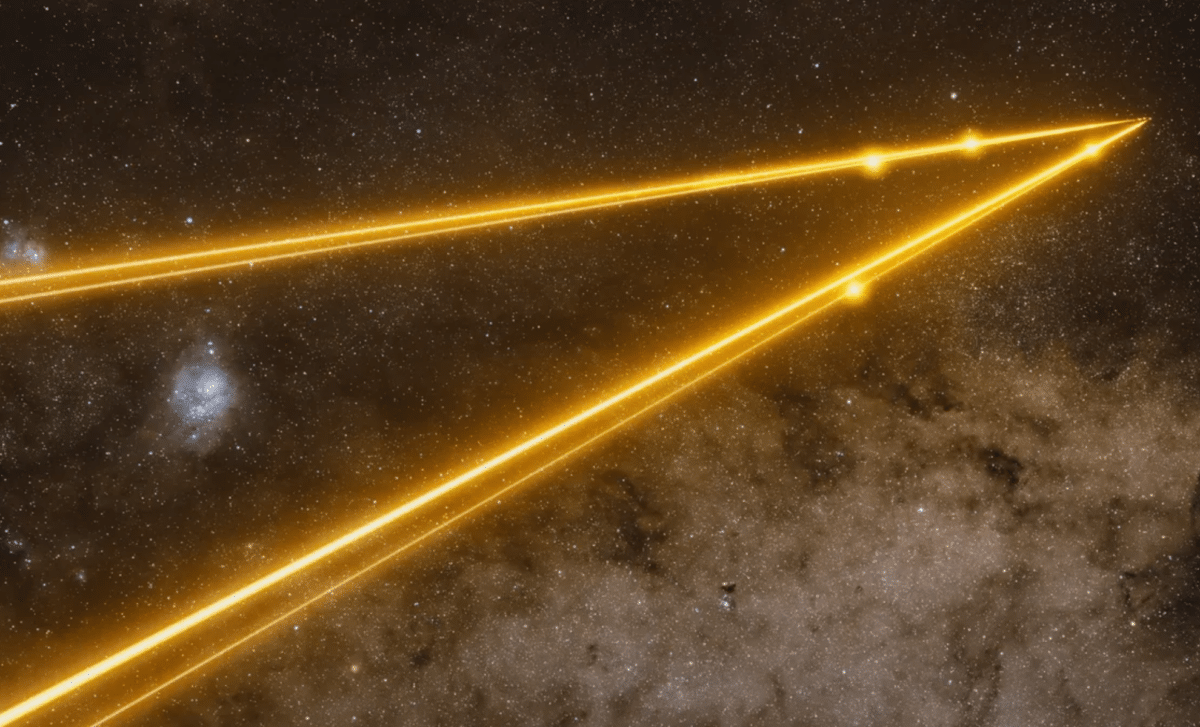 Scientists fired lasers toward the galactic center and captured a ...