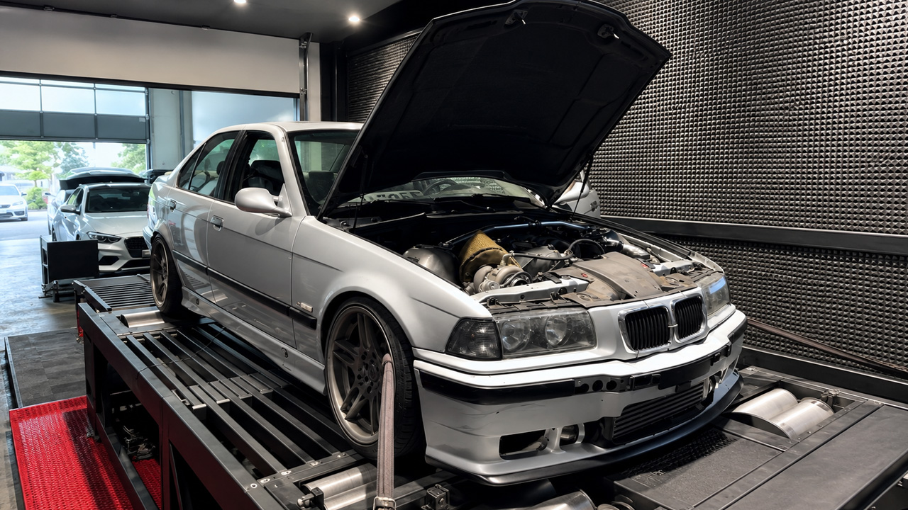Cheap turbo E36 makes surprising dyno power