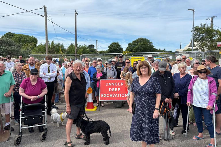 Investigations reveal two mine shafts at Troon road closure site