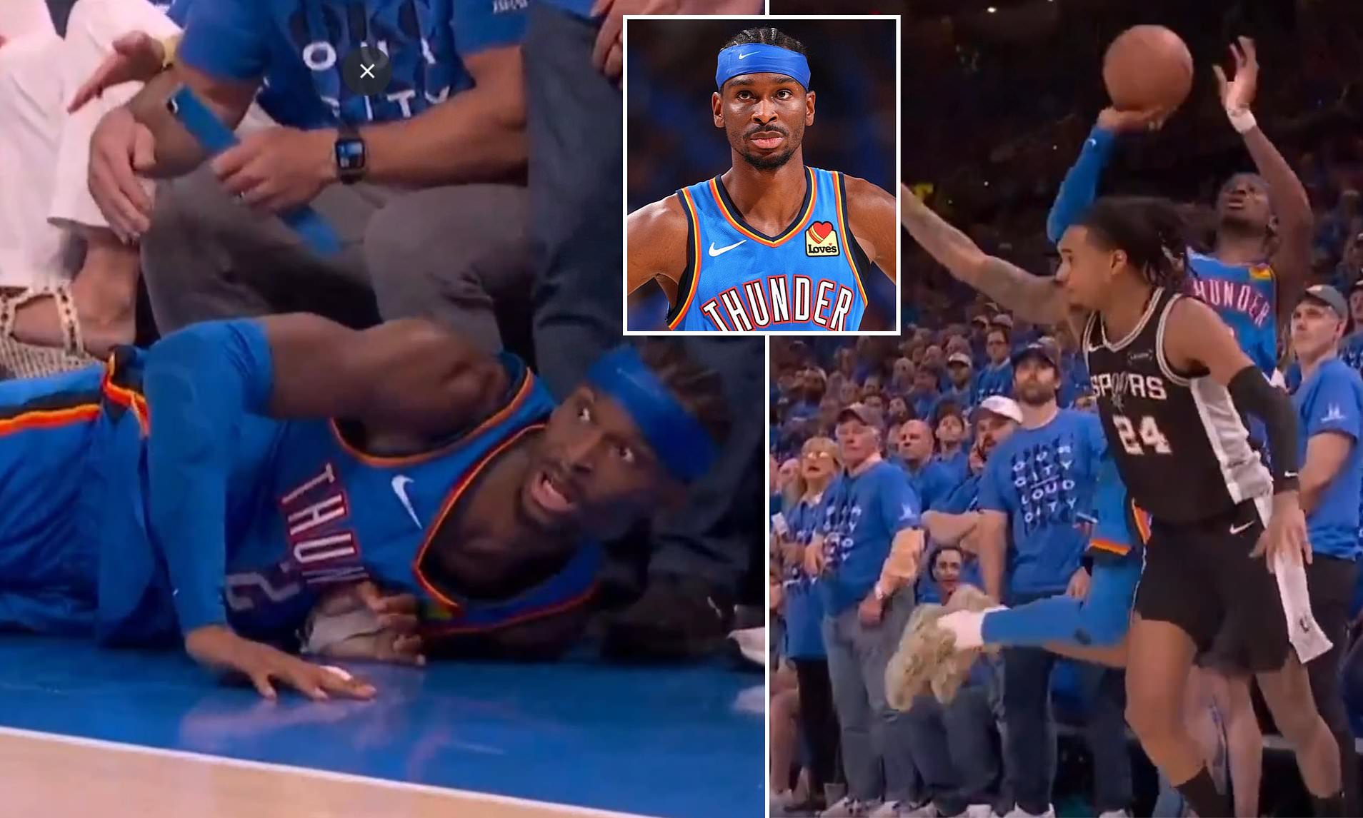 SGA brutally mocked over latest 'flopping' controversy as Thunder miss ...