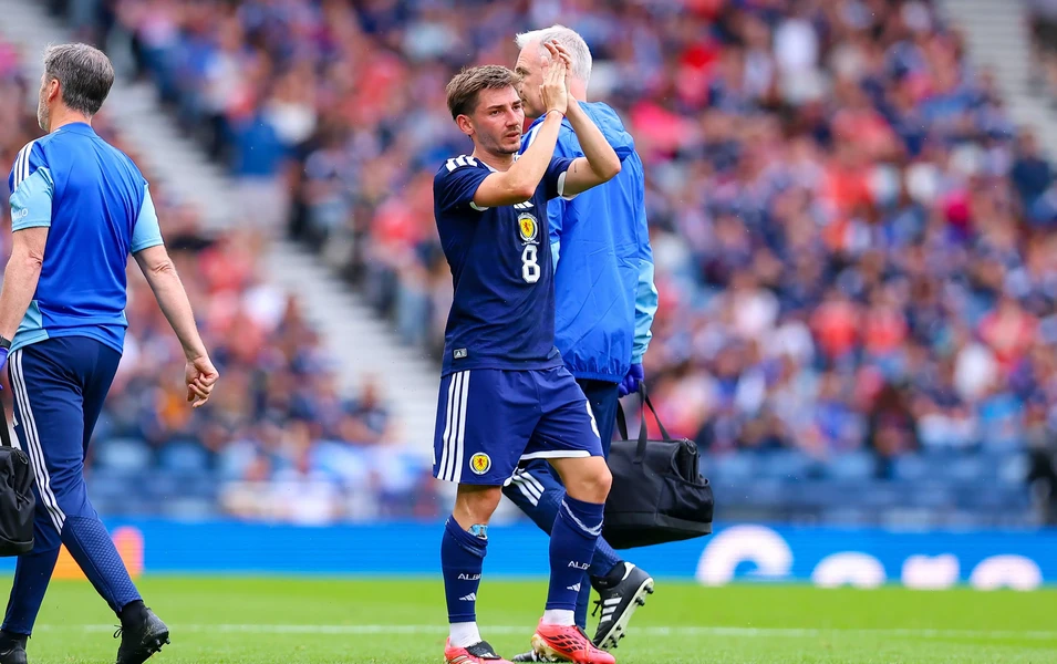 Billy Gilmour ruled out of World Cup with knee injury