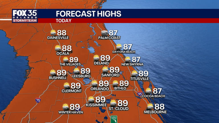 Orlando weather: Scattered storms, rainy stretch ahead before drier ...