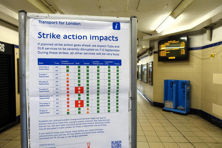 London Tube strikes June 2026 as RMT walkout dates and times explained