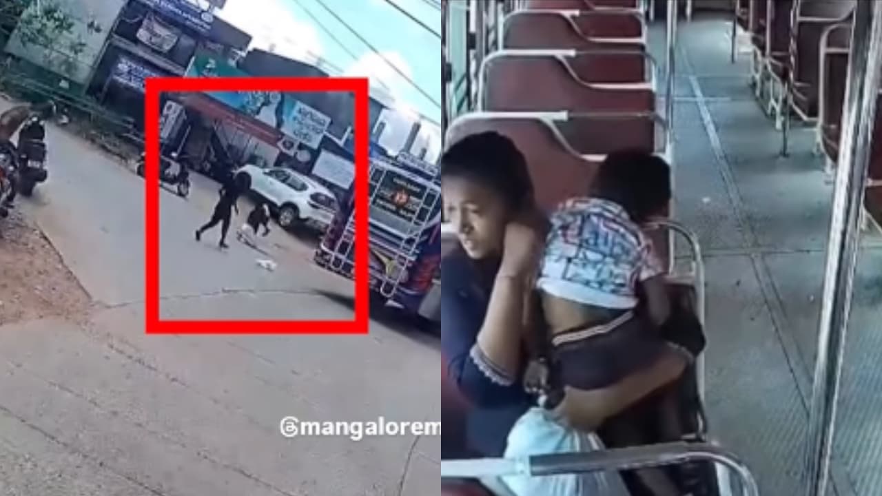 Humanity on wheels: Mangaluru bus crew rescues injured mother and child ...