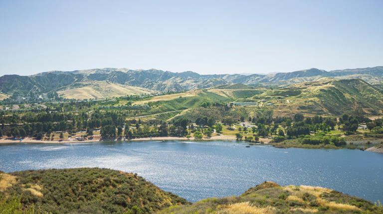 LA County's largest lake is a summer swimming haven with a fun ...