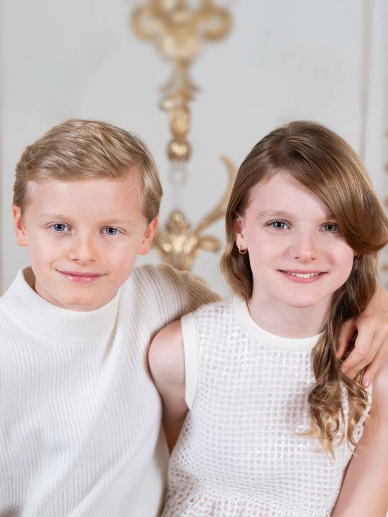 Princess Charlene shares rare picture with lookalike twins, 11, in ...