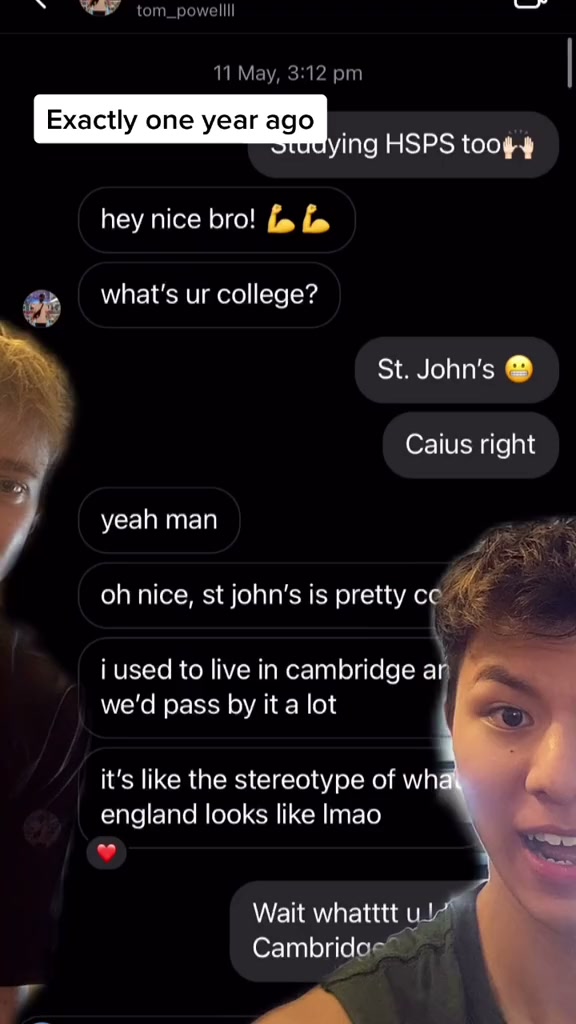Looking back at our awkward first Cambridge DMs