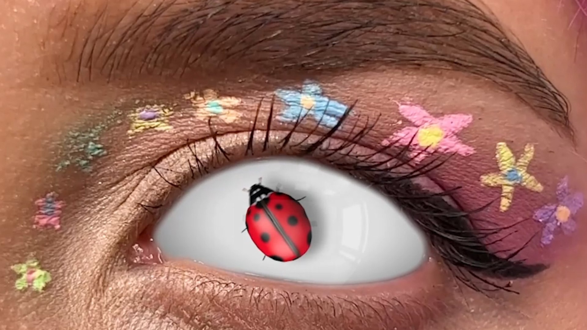 Oh no! Ladybug in the eye 🐞