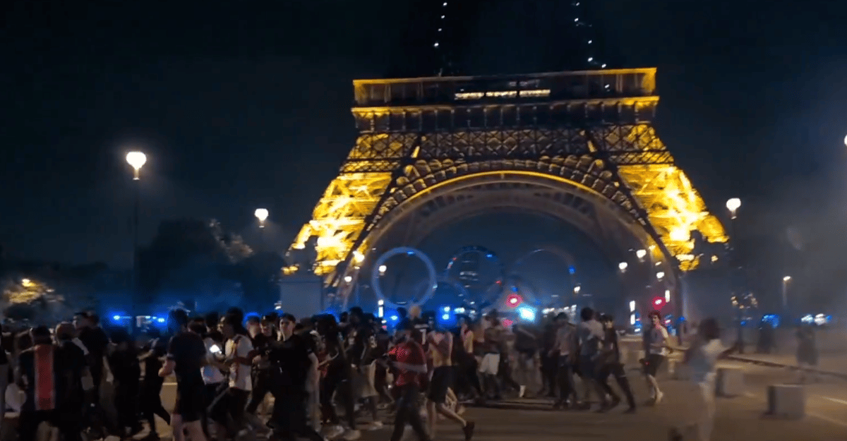 Manic scenes in Paris as hundreds arrested after PSG CL final win