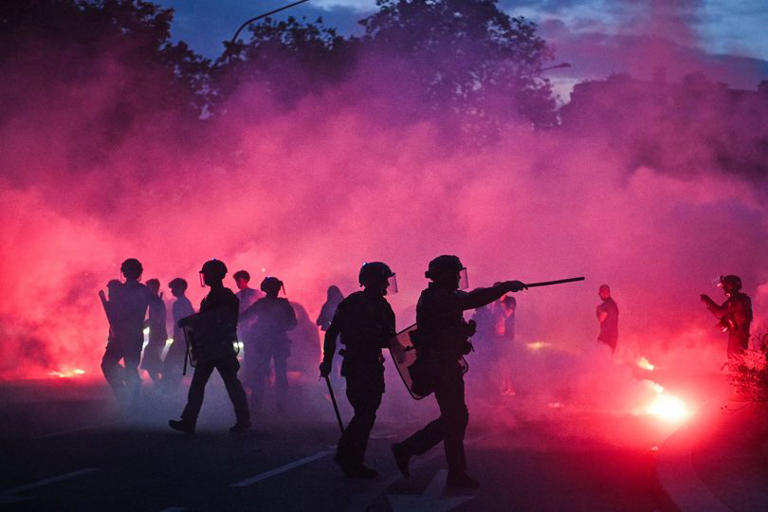 Cops use tear gas as PSG's Champions League celebrations turn to riots ...