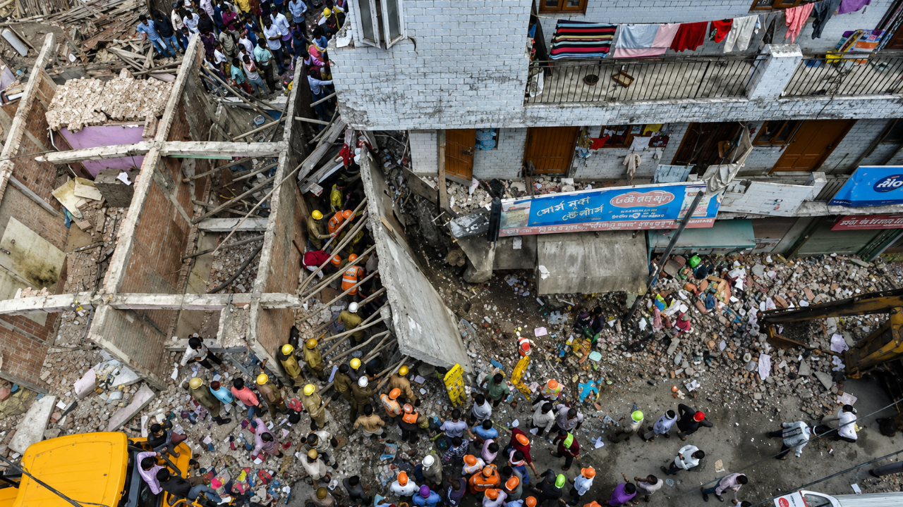 Delhi building collapse: Death toll rises to 4 as rescue op enters 18th ...