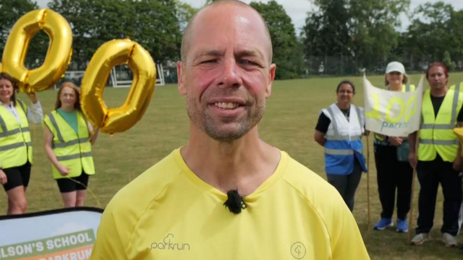 First person to complete 1,000 parkruns speaks to Sky News